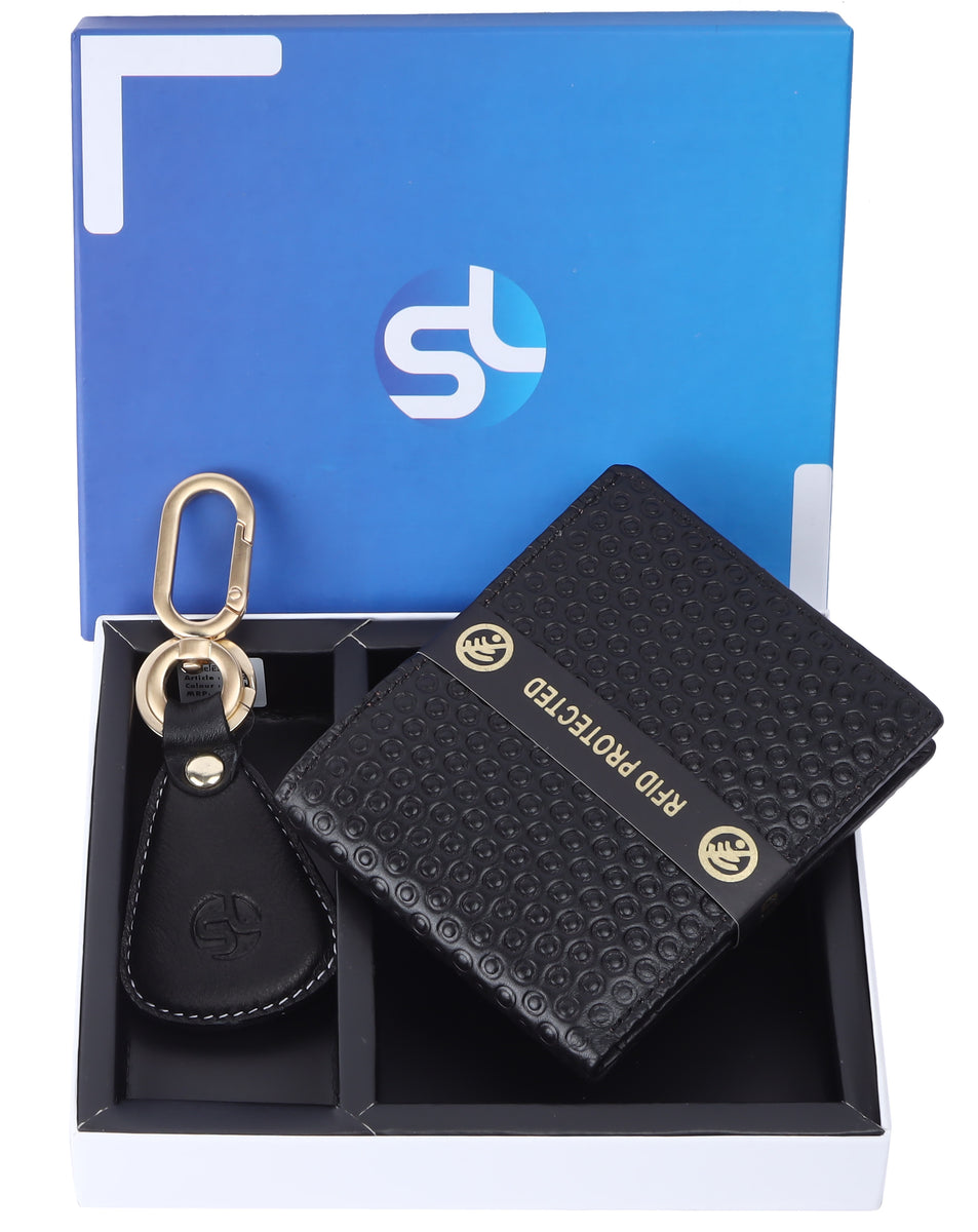 WALLETS WITH KEY RING GIFT COMBO 54129 (RFID) – SREELEATHERS