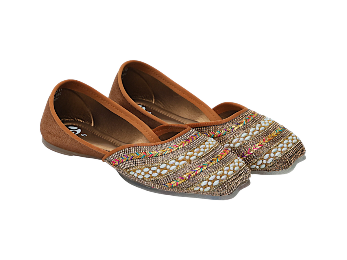 Ladies Flat Mojari Shoe 386274 – SREELEATHERS