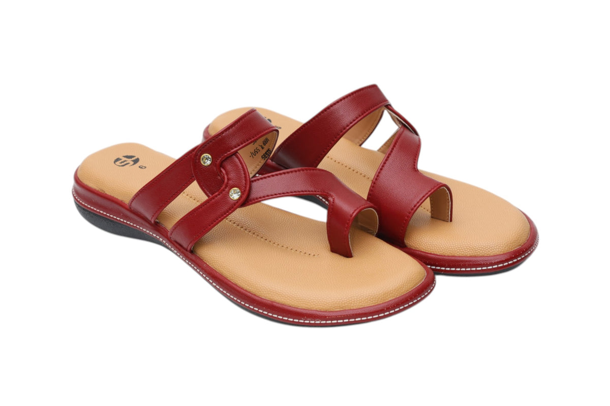 Ladies Flat Chappal 31562 – SREELEATHERS