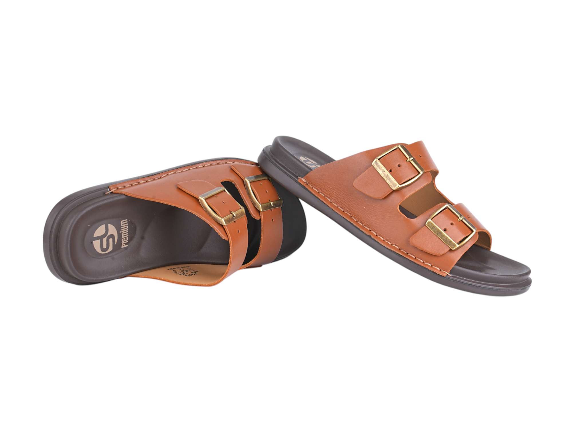 Mens leather Chappal 915615 – SREELEATHERS