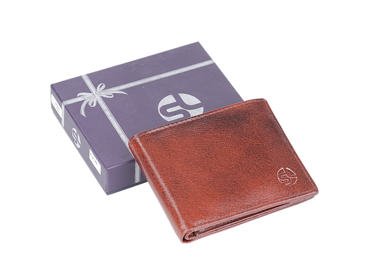 MENS LEATHER WALLET 911701 (BROWN) – SREELEATHERS