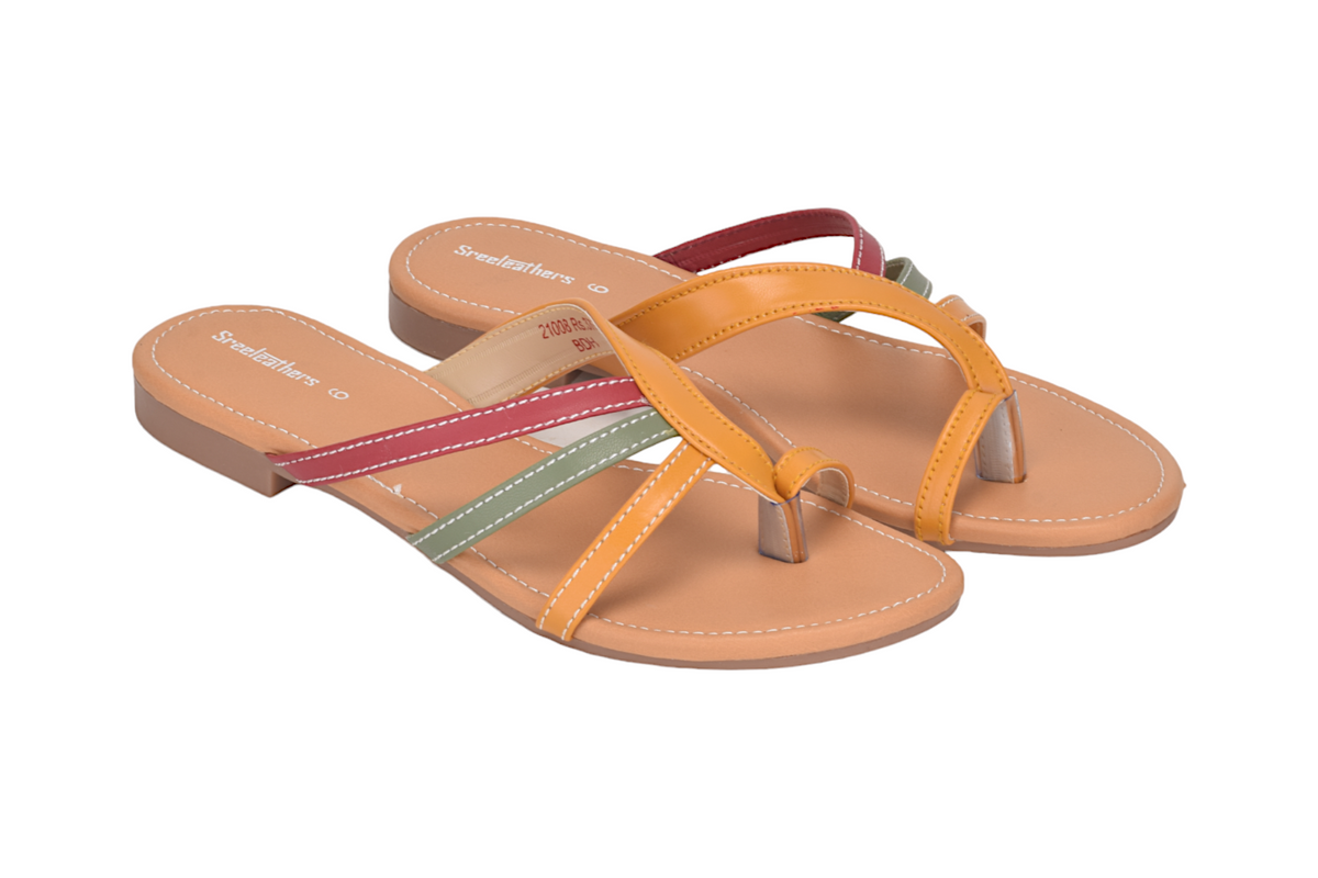 Ladies flat chappal 21008 – SREELEATHERS
