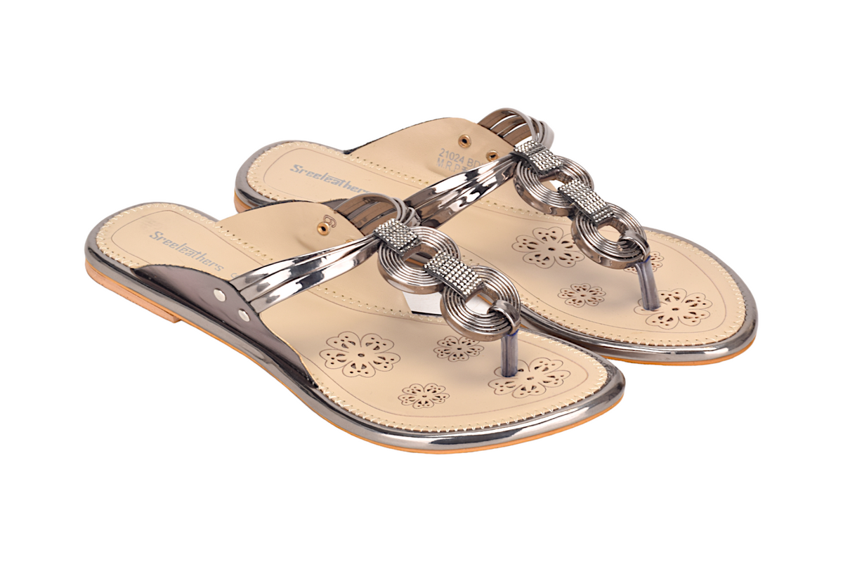 Ladies flat chappal 21024 – SREELEATHERS