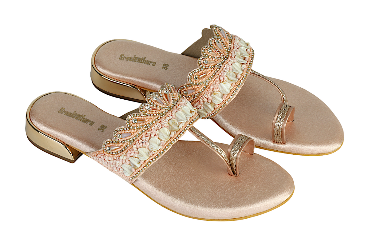 Premium Ladies fancy Flat chappal 91222 – SREELEATHERS