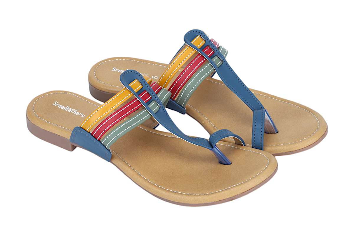 Ladies Flat Chappal 21009 – SREELEATHERS