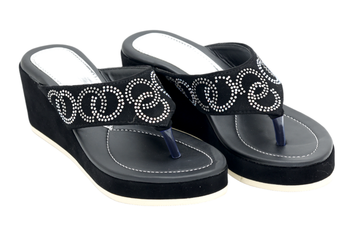 LADIES FANCY HEEL CHAPPAL 52328 – SREELEATHERS