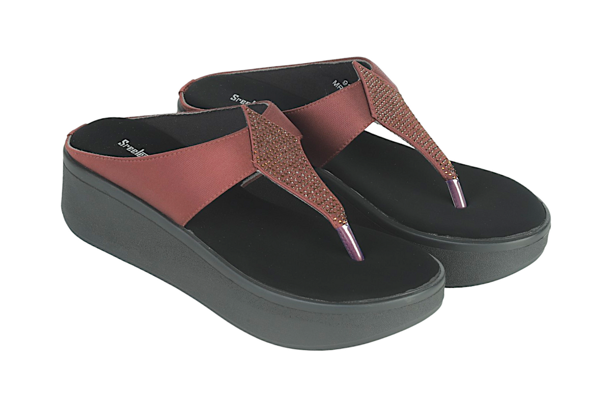 Premium Ladies fancy heel chappal 91227 – SREELEATHERS